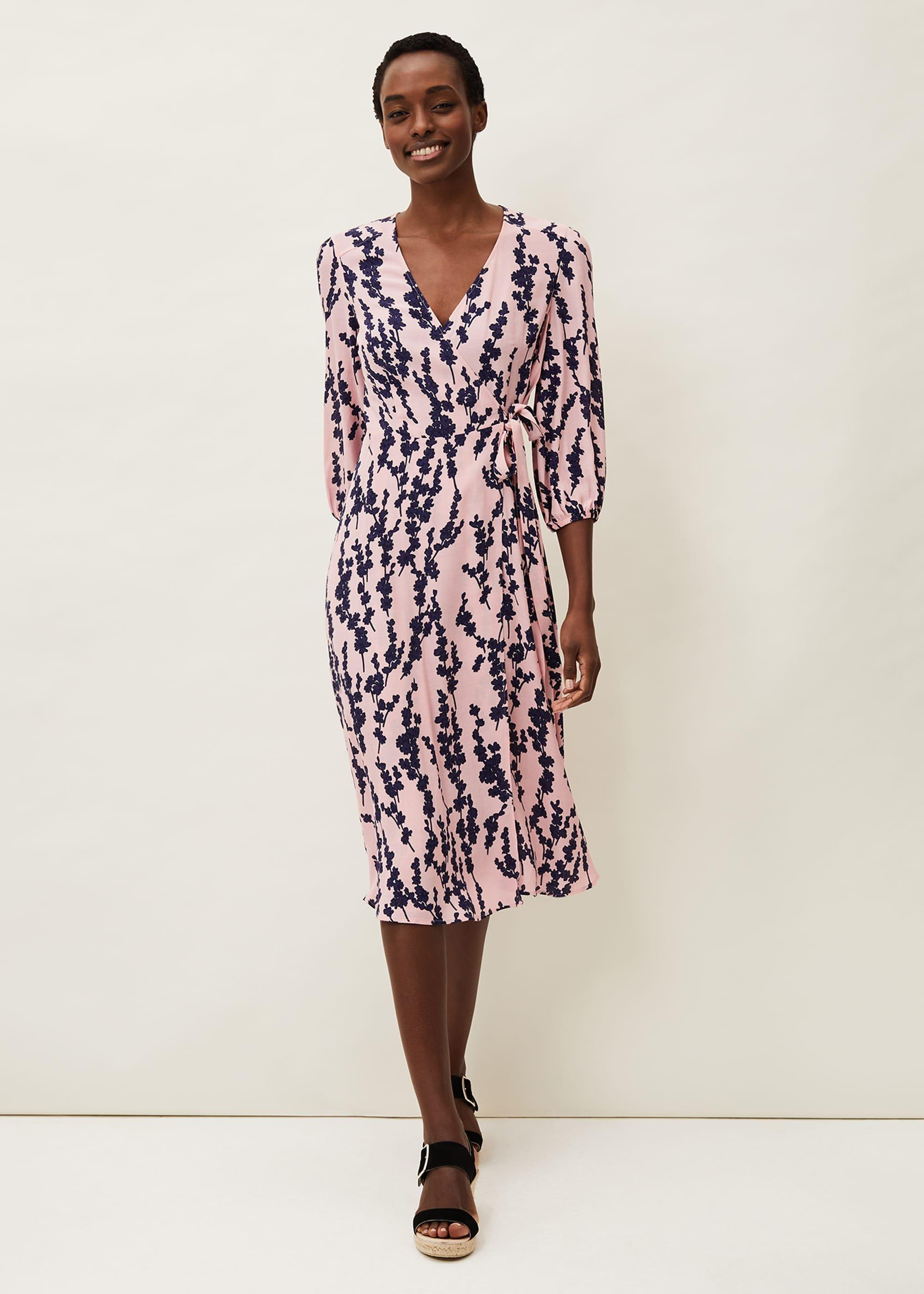 Jean Floral Midi Wrap Dress | Phase Eight UK