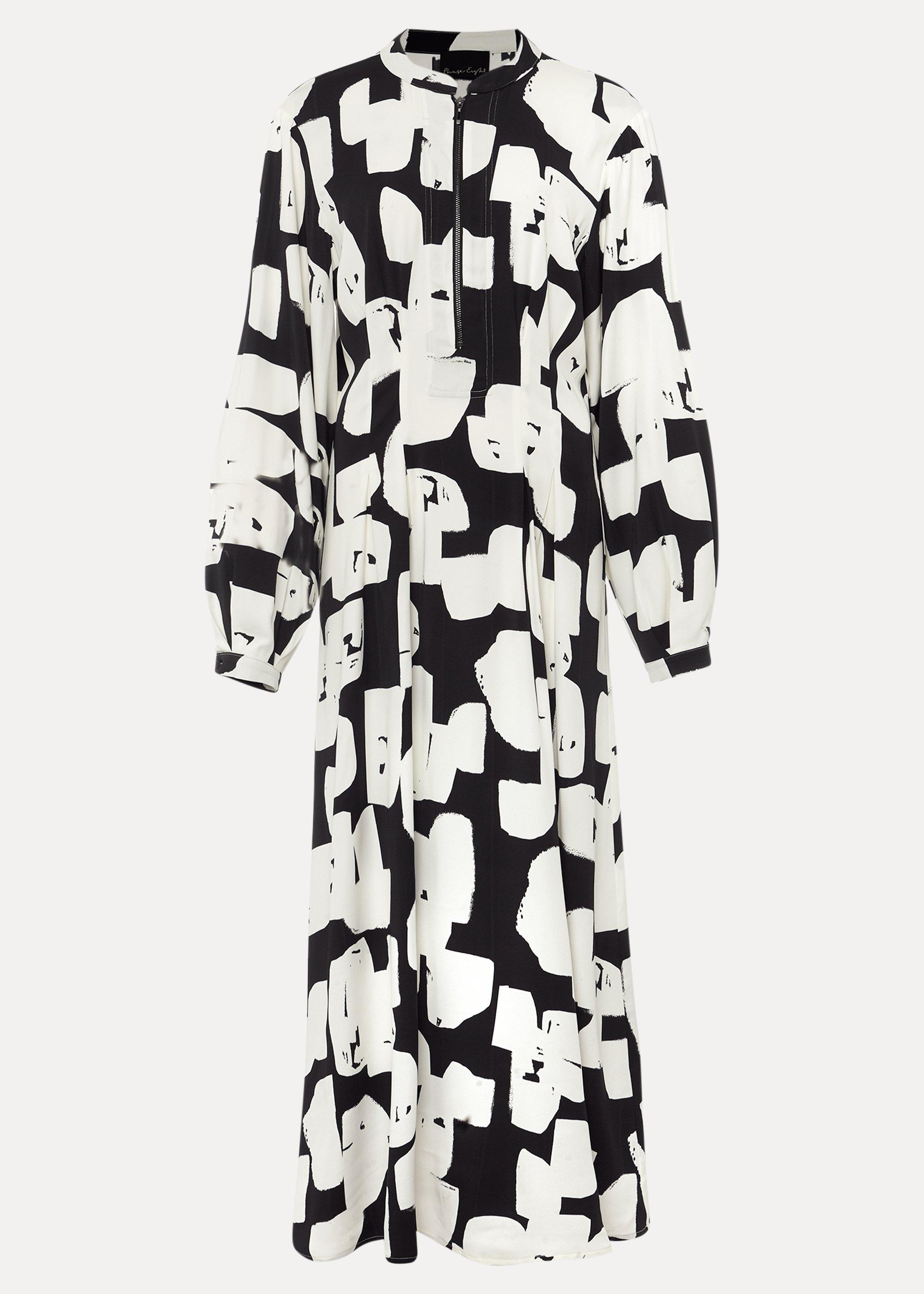 Black & White Abstract Maxi Dress | Zip Front | Phase Eight | Phase ...