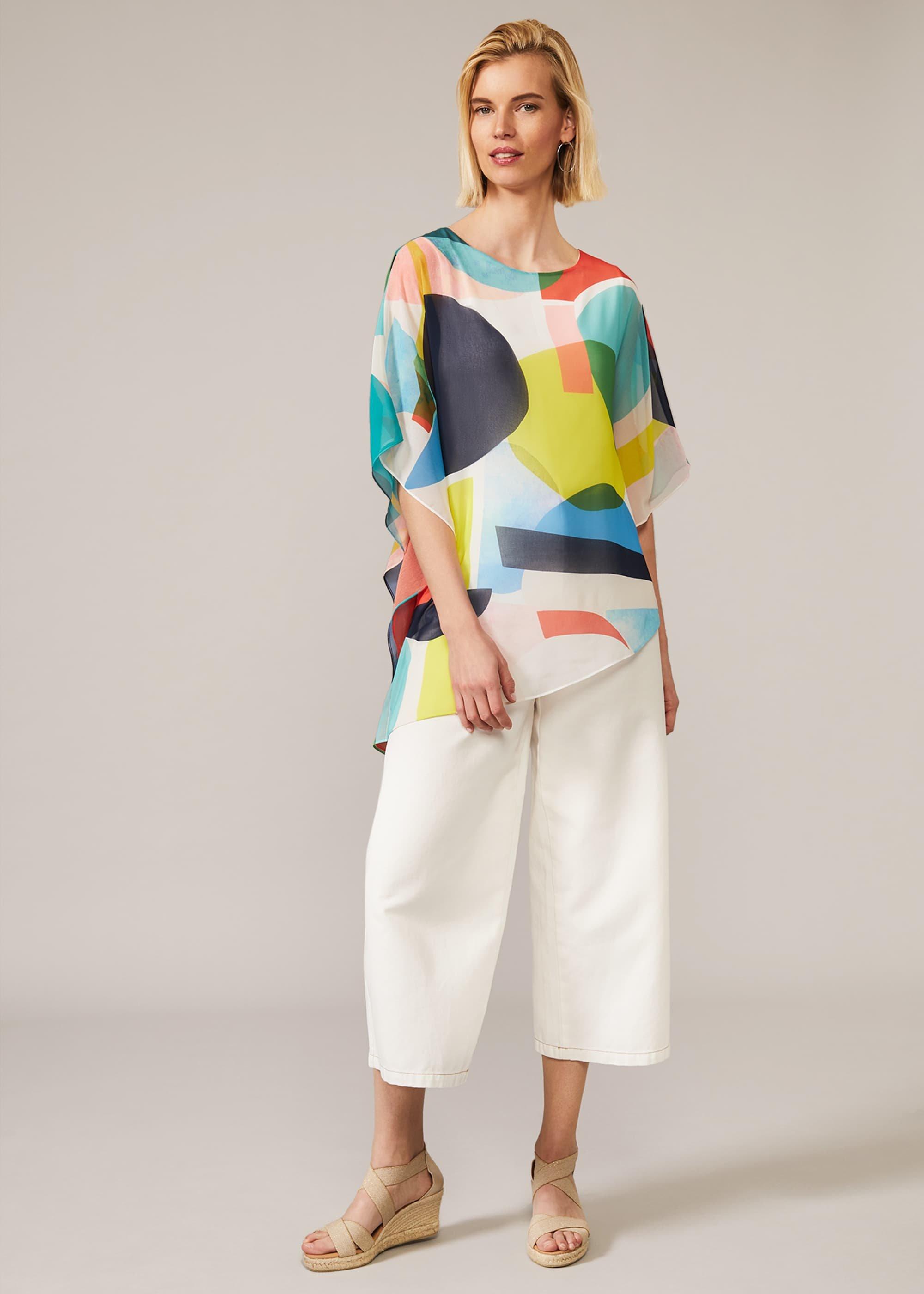 Ida Abstract Print Blouse | Phase Eight AU
